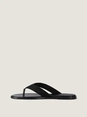 Givenchy Gros Grain And Leather Thong Sandals