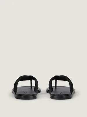 Givenchy Gros Grain And Leather Thong Sandals