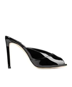 JIMMY CHOO Brigitte Mule 100 - Black