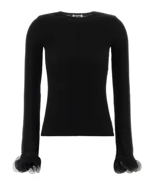 Moschino Long-sleeve Knit Top - Black