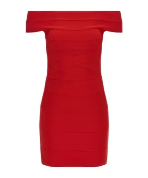 ROTATE BY BIRGER CHRISTENSEN Off-the-shoulder Dress