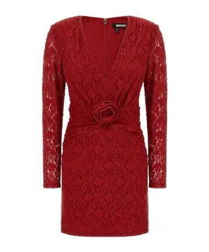 ROTATE BY BIRGER CHRISTENSEN Lace V-neck Mini Dress