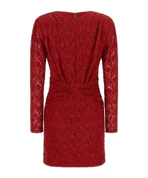 ROTATE BY BIRGER CHRISTENSEN Lace V-neck Mini Dress
