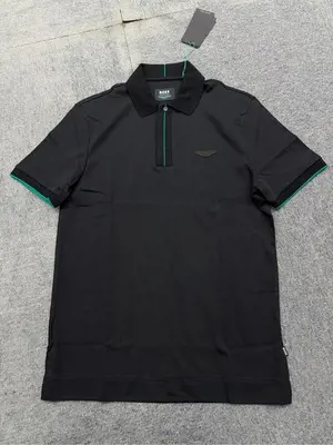 Hugo Boss Logo-patch Tipped Polo Shirt