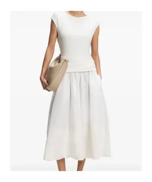 Hugo Boss Ruched-detail Midi Dress