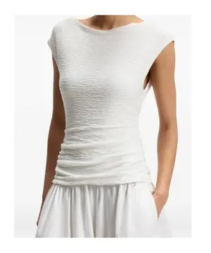 Hugo Boss Ruched-detail Midi Dress