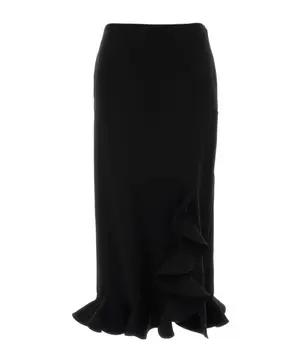 Moschino Ruffled Zippered Skirt