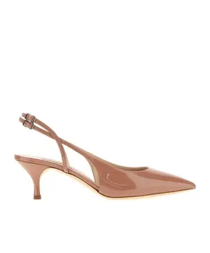 Casadei Giulia Slingback Heeled Pumps - Nude