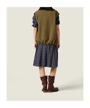 Miu Miu Fleece Zipper Vest