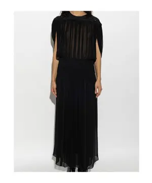 Isabel Marant Étoile Round Neck Short Sleeve Dress