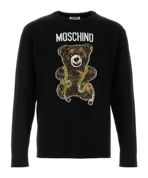 Moschino Long-sleeved Sweater - Black
