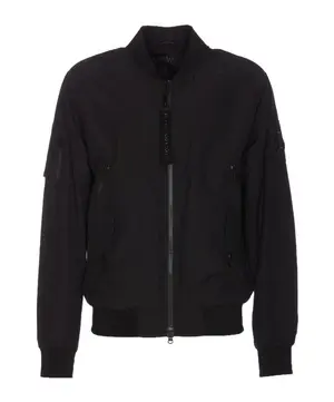 Moose Knuckles Courville Zip-up Bomber Jacket - Black