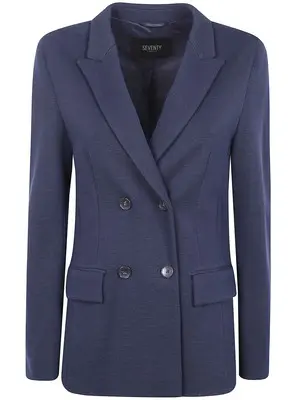 Seventy Double-breasted Knitted Blazer