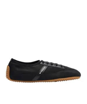 Givenchy Slim Leather-trimmed Sneakers - Black