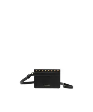Isabel Marant Étoile Logo Printed Studded Card Holder