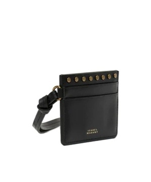 Isabel Marant Étoile Logo Printed Studded Card Holder