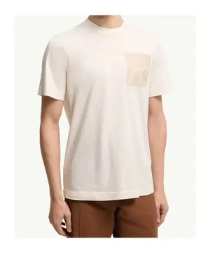 Moncler Paisley Print Cotton T-shirt