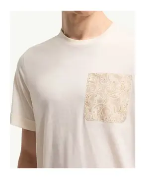Moncler Paisley Print Cotton T-shirt