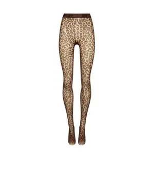 Wolford Animal Print Elastic Waist Pantyhose