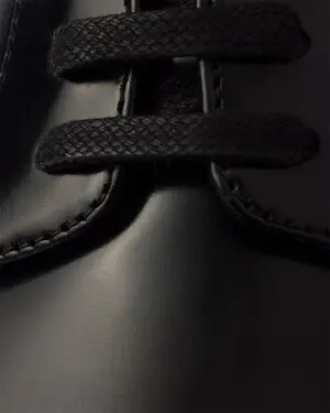 Prada Brushed Leather Lace-up Shoes