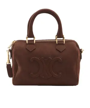 Celine Zipper Shoulder Bag - Red