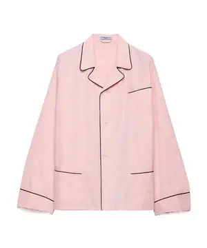 Prada Long-sleeve Shirt With Front Patch Pockets