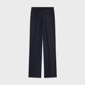 Celine Drawstring Trousers In Cashmere Flannel