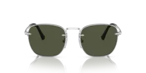 Persol Steel Full Rim Square Frame Sunglasses