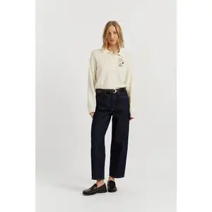 Chinti & Parker Wool-cashmere Snoopy Polo Sweater - Cream
