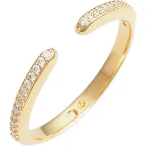 Nadri Kate Pavé Open Ring - Gold