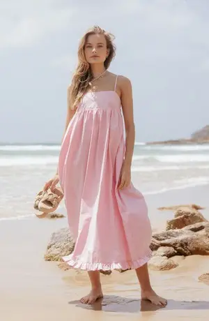 PETAL & PUP Miuccia Sleeveless Cotton Maxi Sundress