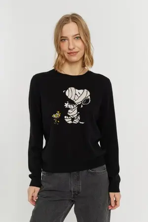 Chinti & Parker Wool-cashmere Snoopy Mummy Sweater