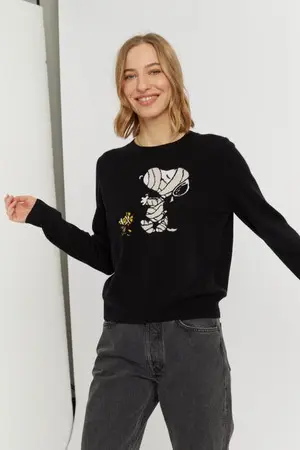 Chinti & Parker Wool-cashmere Snoopy Mummy Sweater