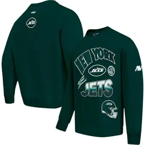 PRO STANDARD New York Jets Drop Shoulder Crewneck Sweatshirt