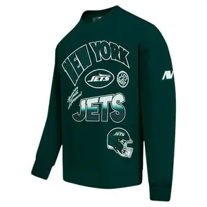 PRO STANDARD New York Jets Drop Shoulder Crewneck Sweatshirt