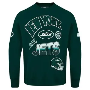 PRO STANDARD New York Jets Drop Shoulder Crewneck Sweatshirt