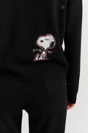 Chinti & Parker Wool-cashmere Snoopy Hoodie