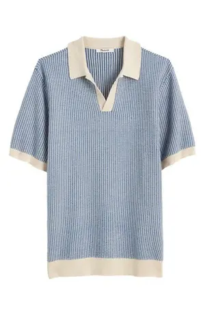 Madewell Johnny Collar Tuck Stitch Polo