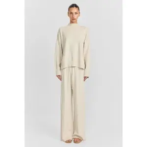 SASHA THERESE Maxine Knit Pant Wide Leg, Drawstring Waist