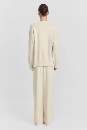 SASHA THERESE Maxine Knit Pant Wide Leg, Drawstring Waist