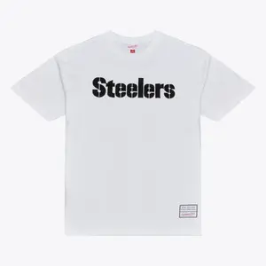 Mitchell & Ness Pittsburgh Steelers Monochrome T-shirt - White