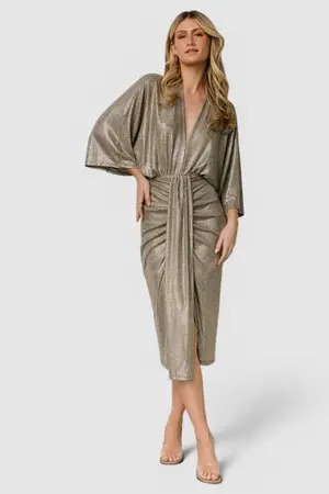 BALTIC BØRN Ciara Ruched Midi Dress