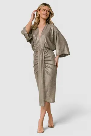 BALTIC BØRN Ciara Ruched Midi Dress
