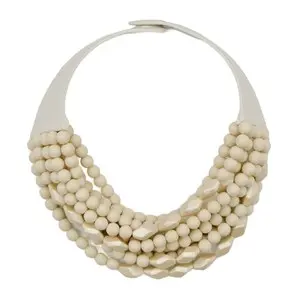 FAIRCHILD BALDWIN Neutrals / White Marbella Oval Ivory Necklace