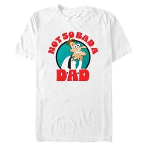 PHINEAS AND FERB Not So Bad A Dad Graphic T-shirt - White