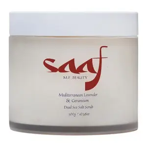 SAAF BODY Mediterranean Lavender & Geranium Dead Sea Salt Scrub - None