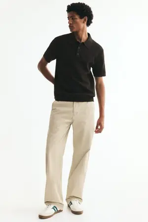 H&m Regular-fit Knit Polo Shirt