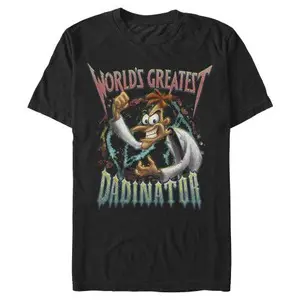 PHINEAS AND FERB Worlds Greatest Dadinator Short Sleeve Graphic T-shirt - Black