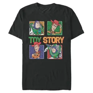 TOY STORY Astronaut And Sheriff Portraits Graphic T-shirt - Black
