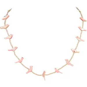 MADISON BEVERLY HILLS Fetish Bird Necklace - Pink